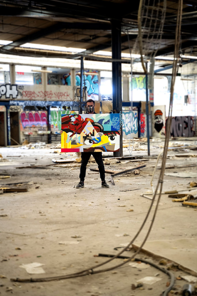 Tableau Akira manga graffiti street art - SoLiCe CAEN Artiste ...