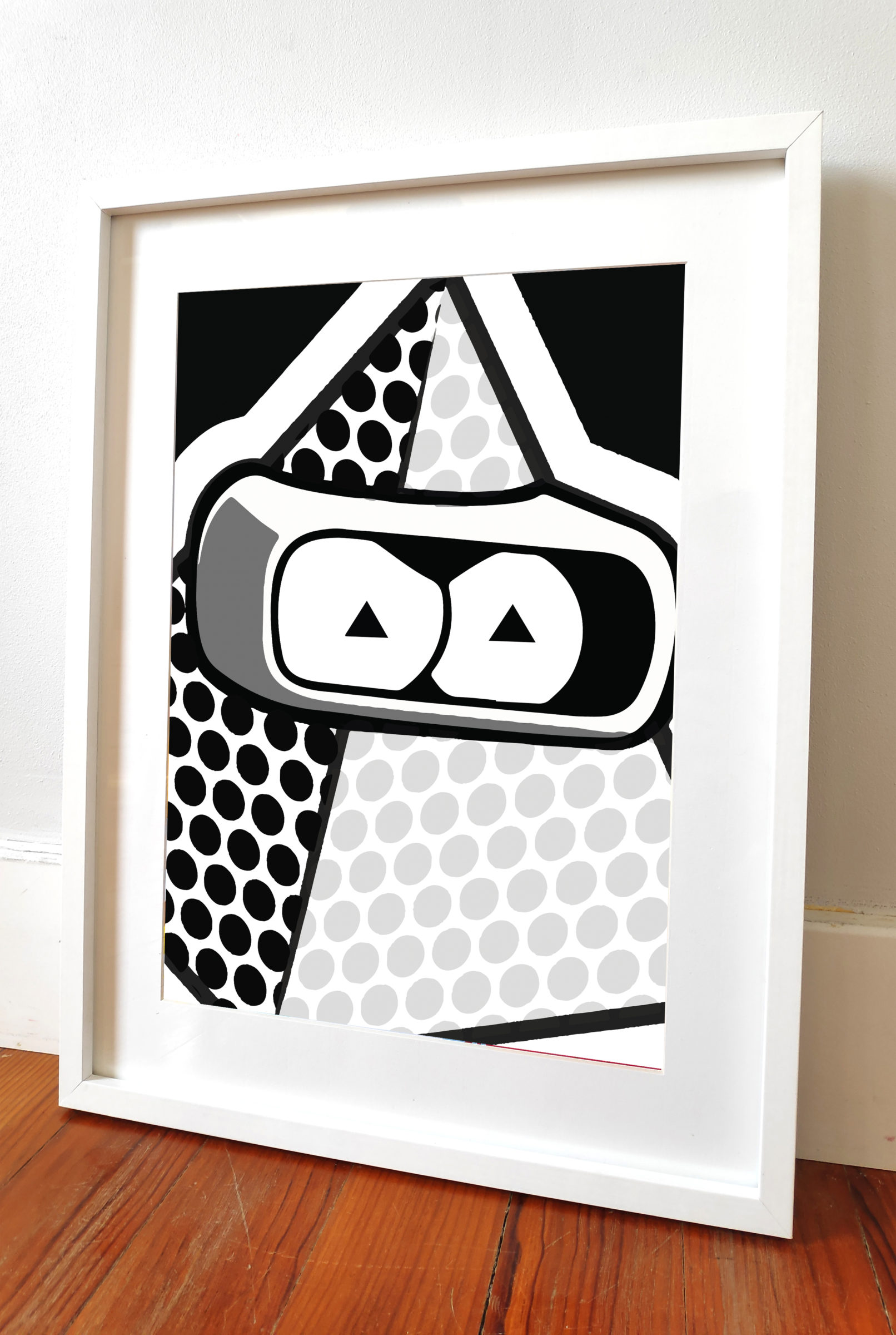 Triangle Boy black and white - SoLiCe CAEN Artiste - Décoration ...