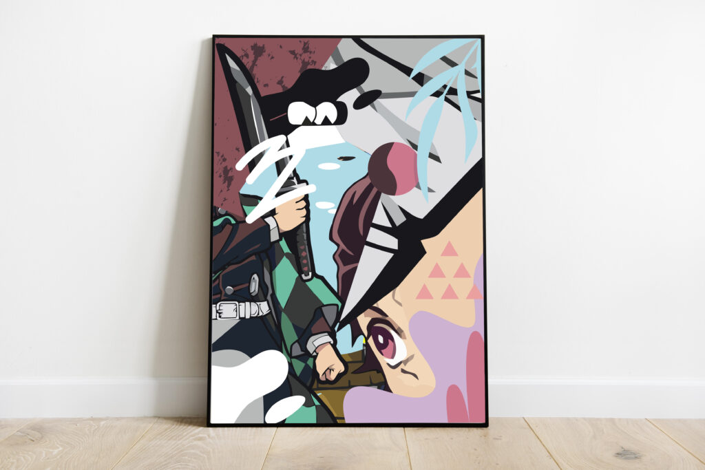 Poster Demon Slayer Design Tanjiro A3 - SoLiCe CAEN Artiste ...